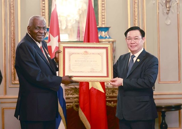 Chairman of Cuban National Assembly of People"s Power Esteban Lazo ...